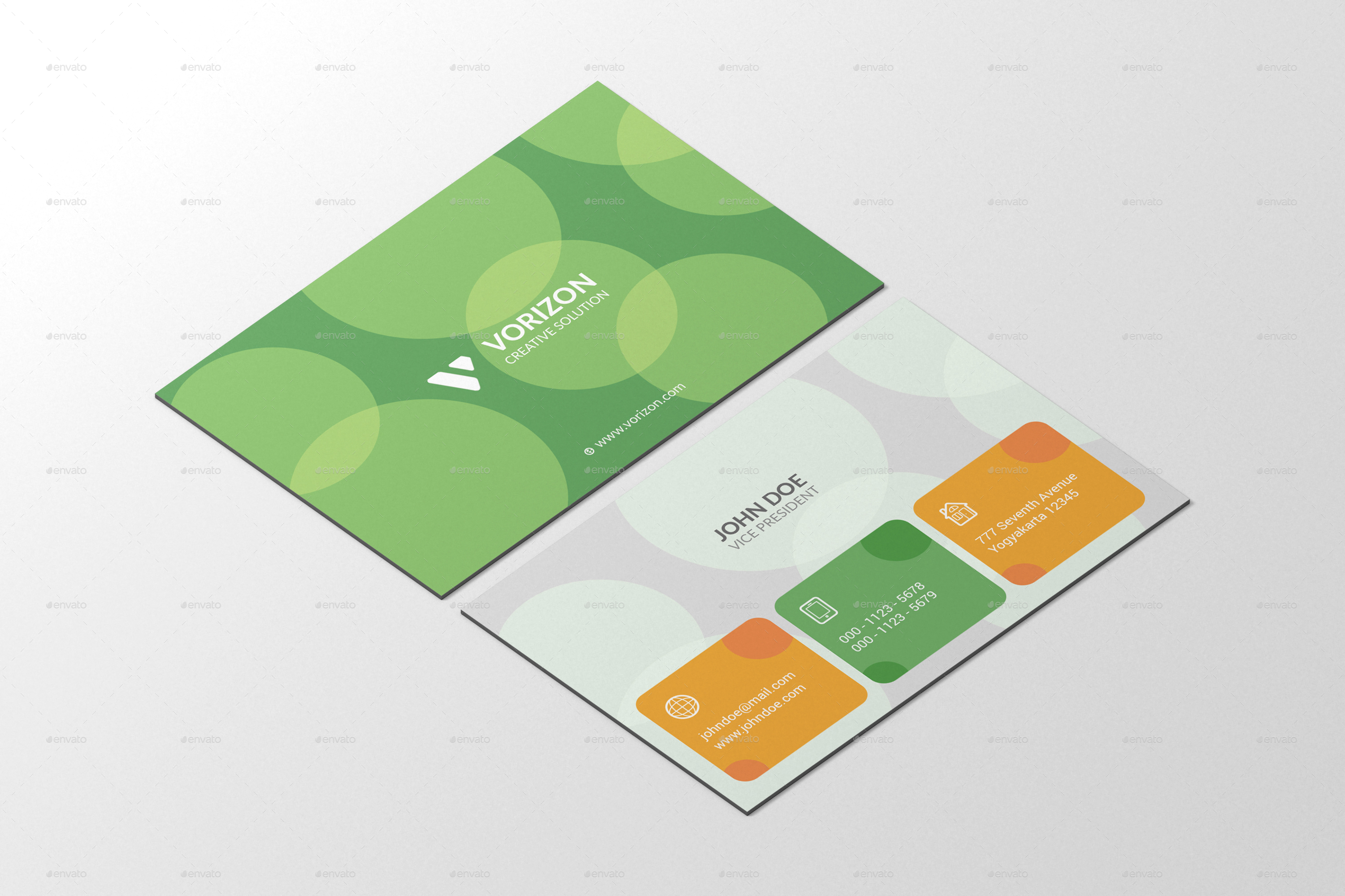 Bubble business card, Print Templates | GraphicRiver