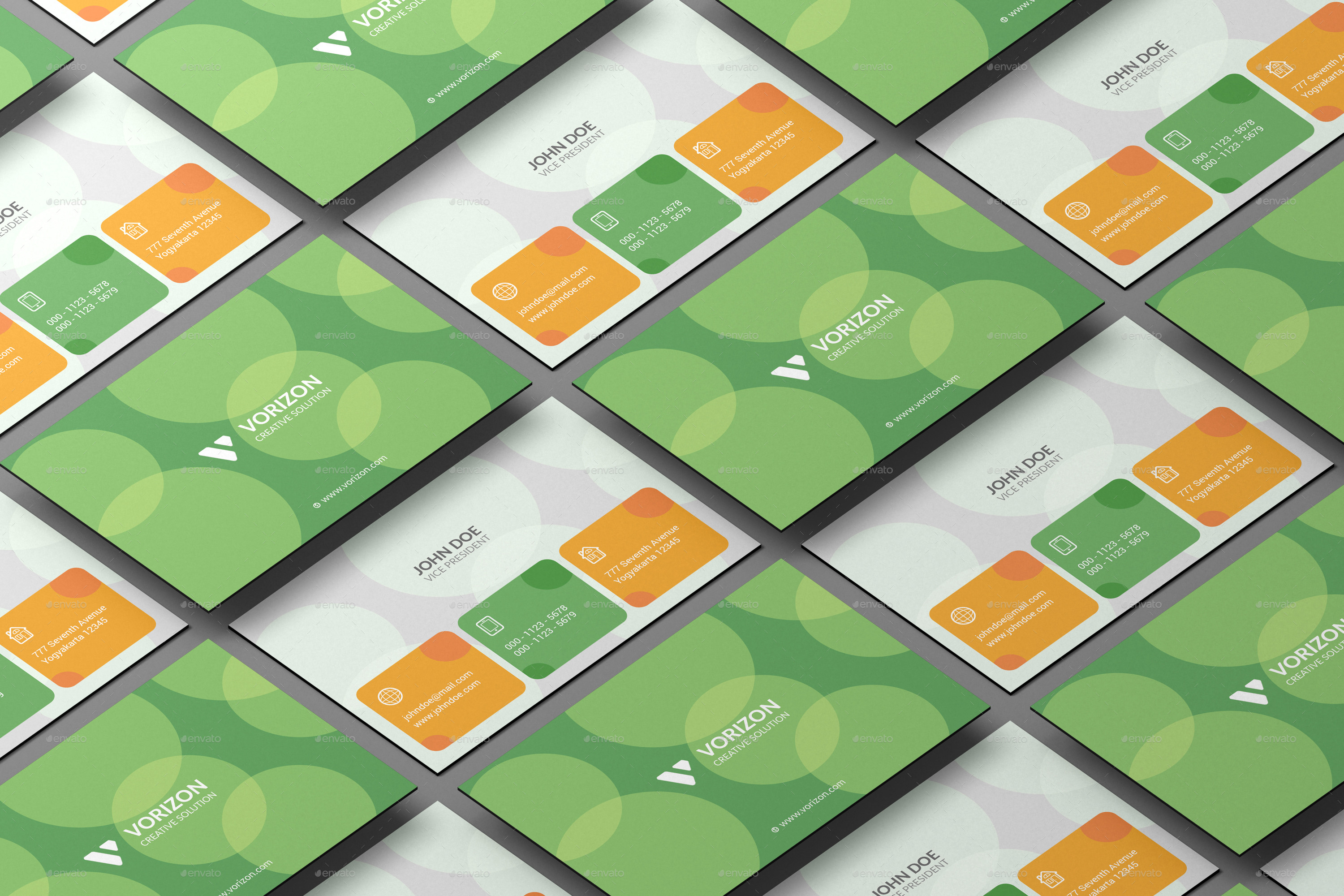 Bubble business card, Print Templates | GraphicRiver