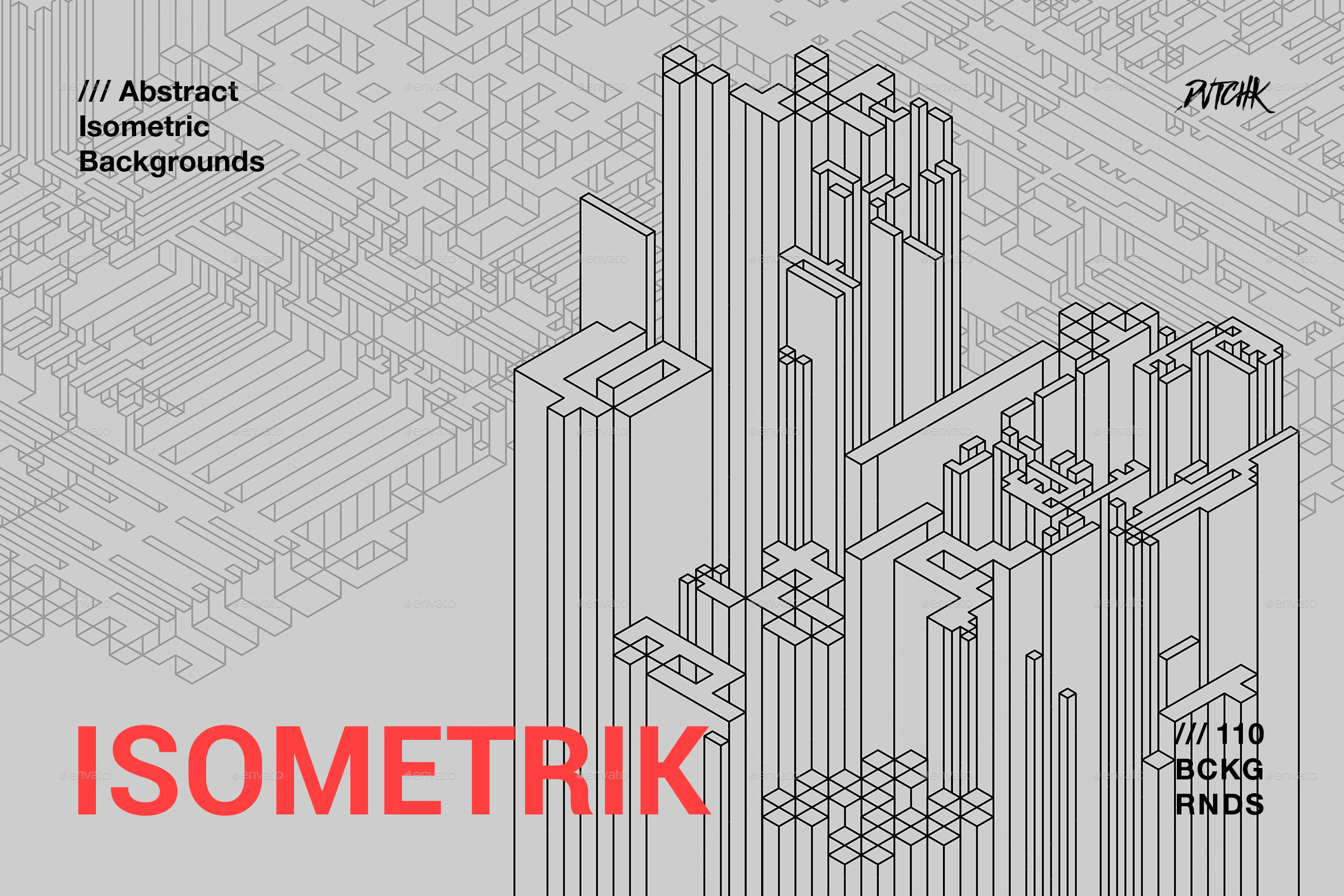 Isometrik | Abstract Isometric Backgrounds, Graphics | GraphicRiver