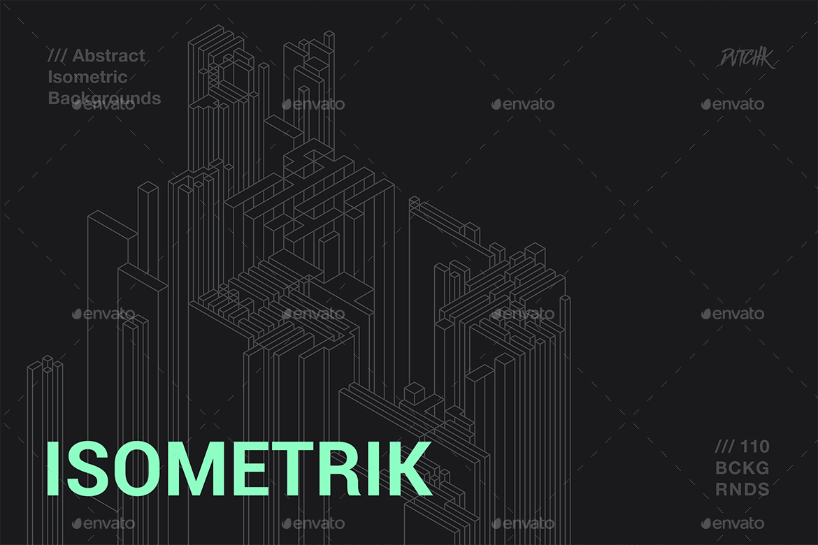 Isometrik | Abstract Isometric Backgrounds, Graphics | GraphicRiver