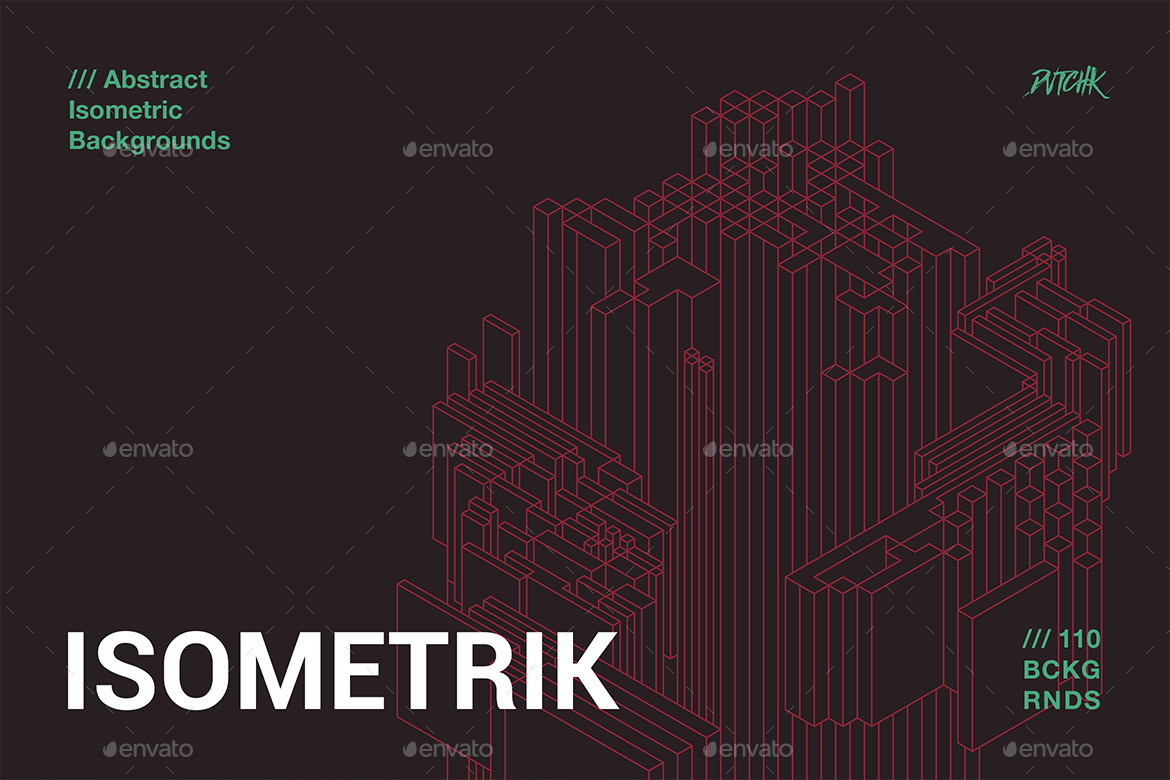 Isometrik | Abstract Isometric Backgrounds, Graphics | GraphicRiver