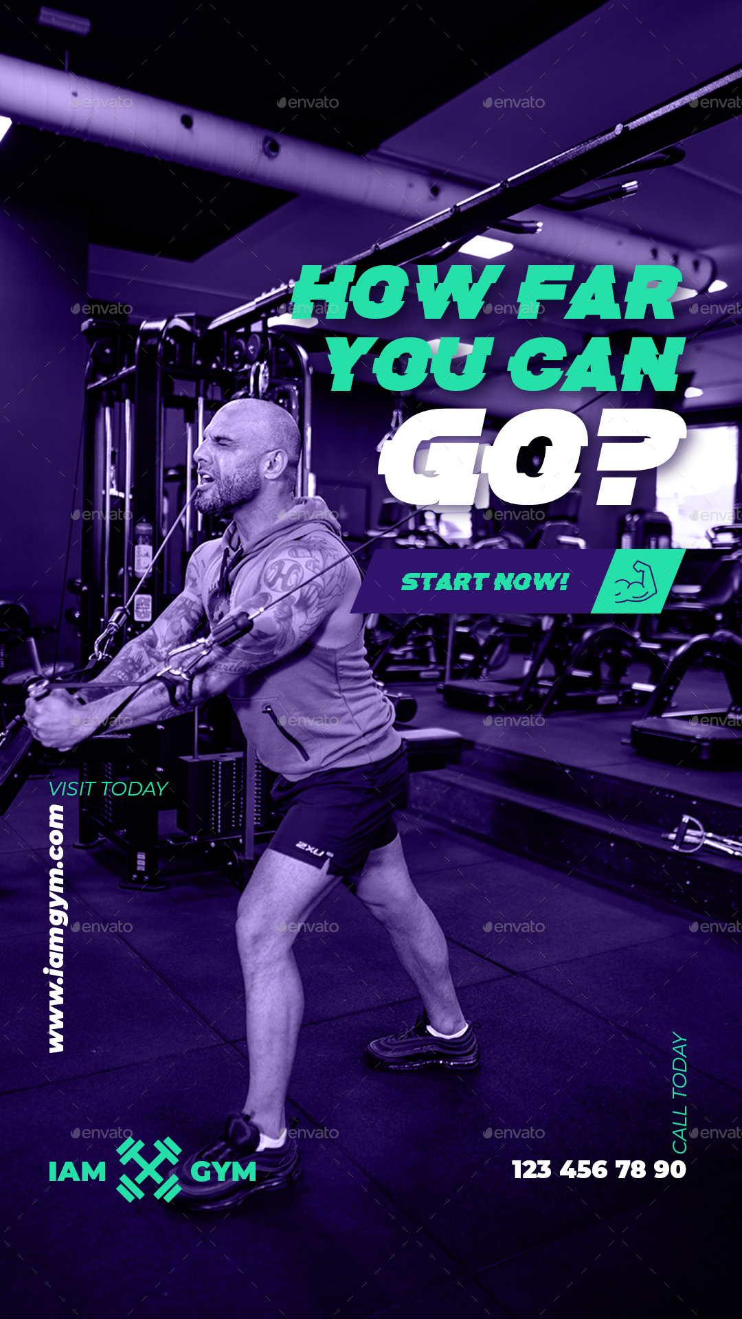 Fitness-GYM Instagram Post and Stories, Web Elements | GraphicRiver