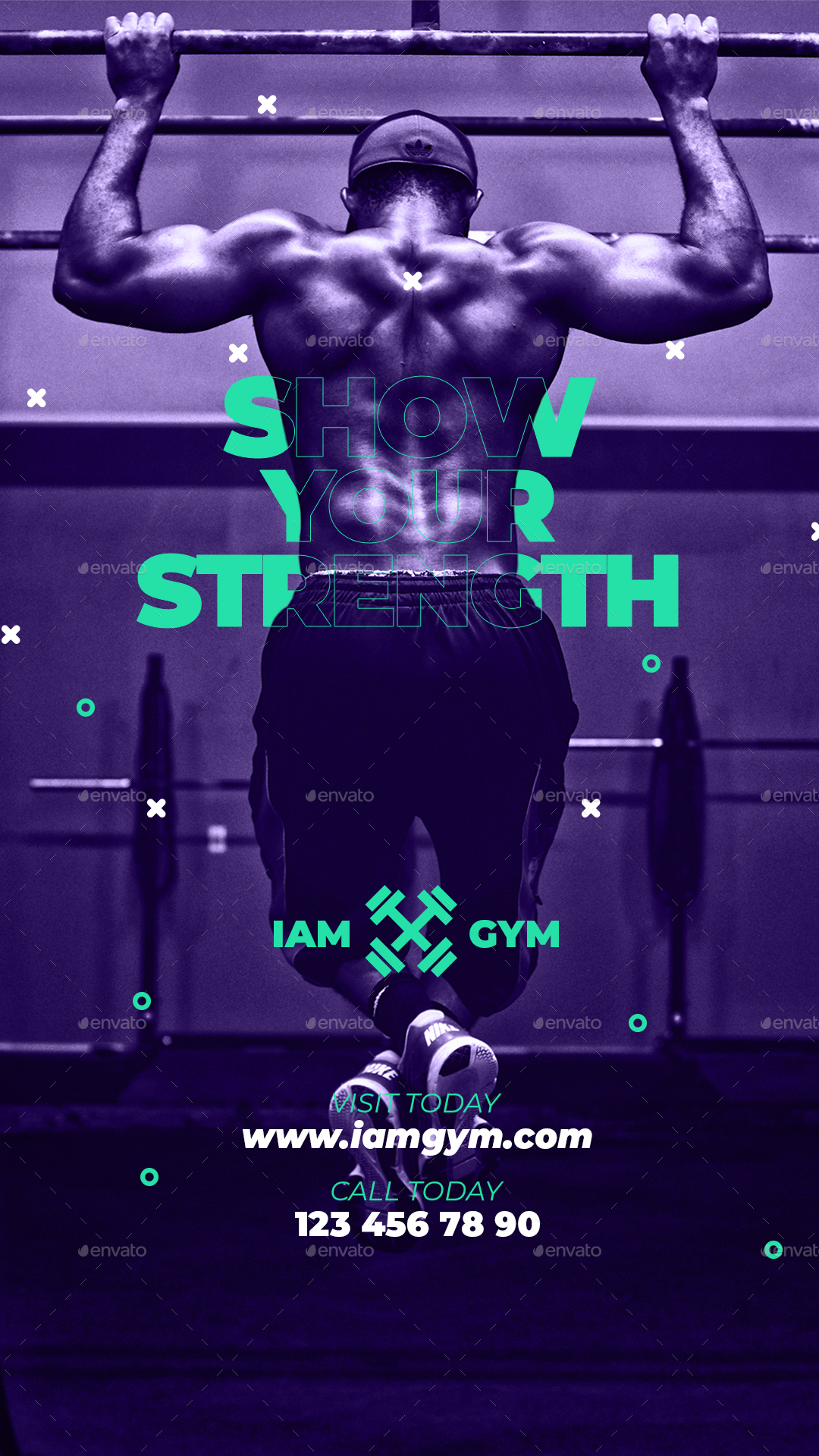 Fitness-GYM Instagram Post and Stories, Web Elements | GraphicRiver
