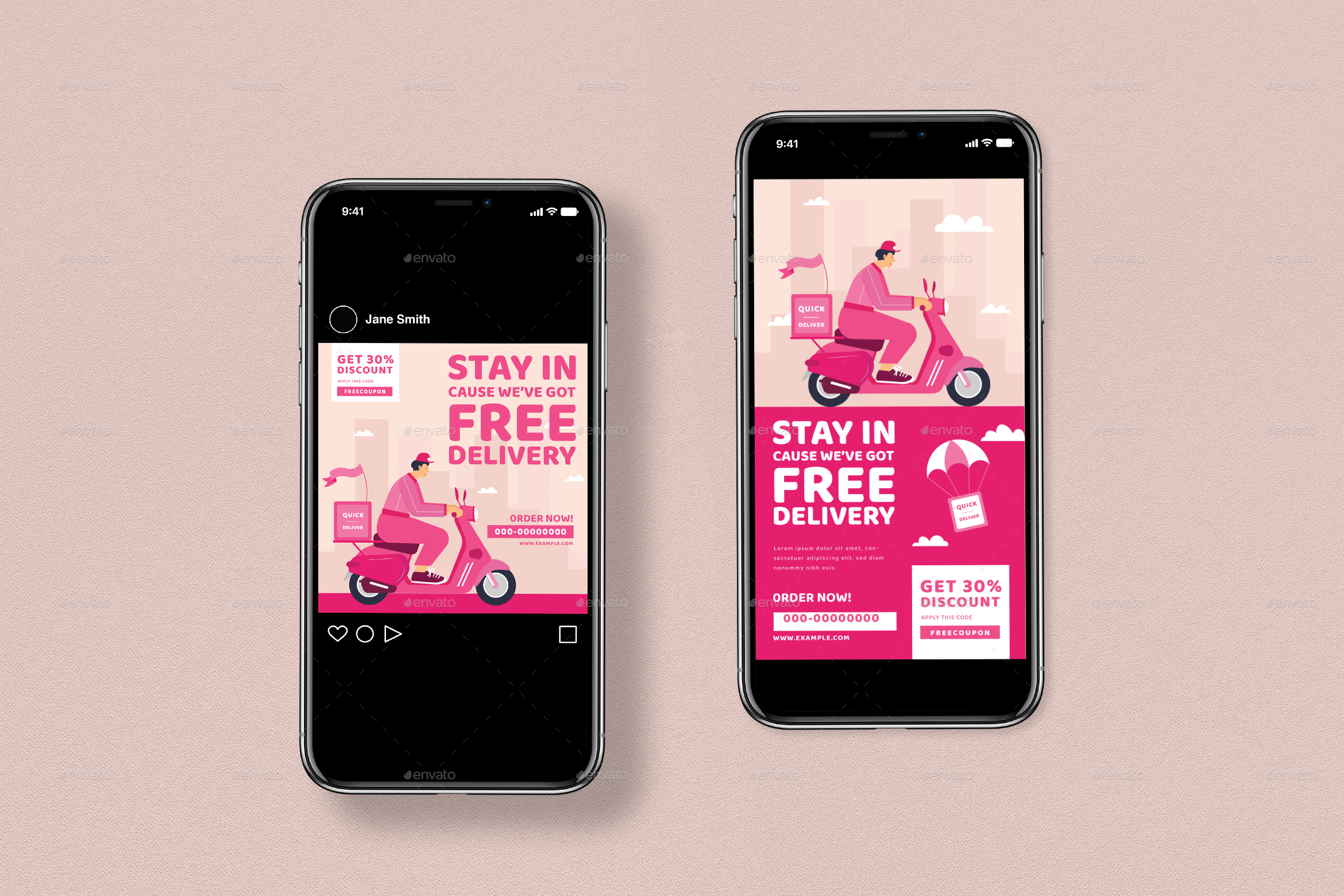 Food Delivery Flyer Pack, Print Templates | GraphicRiver