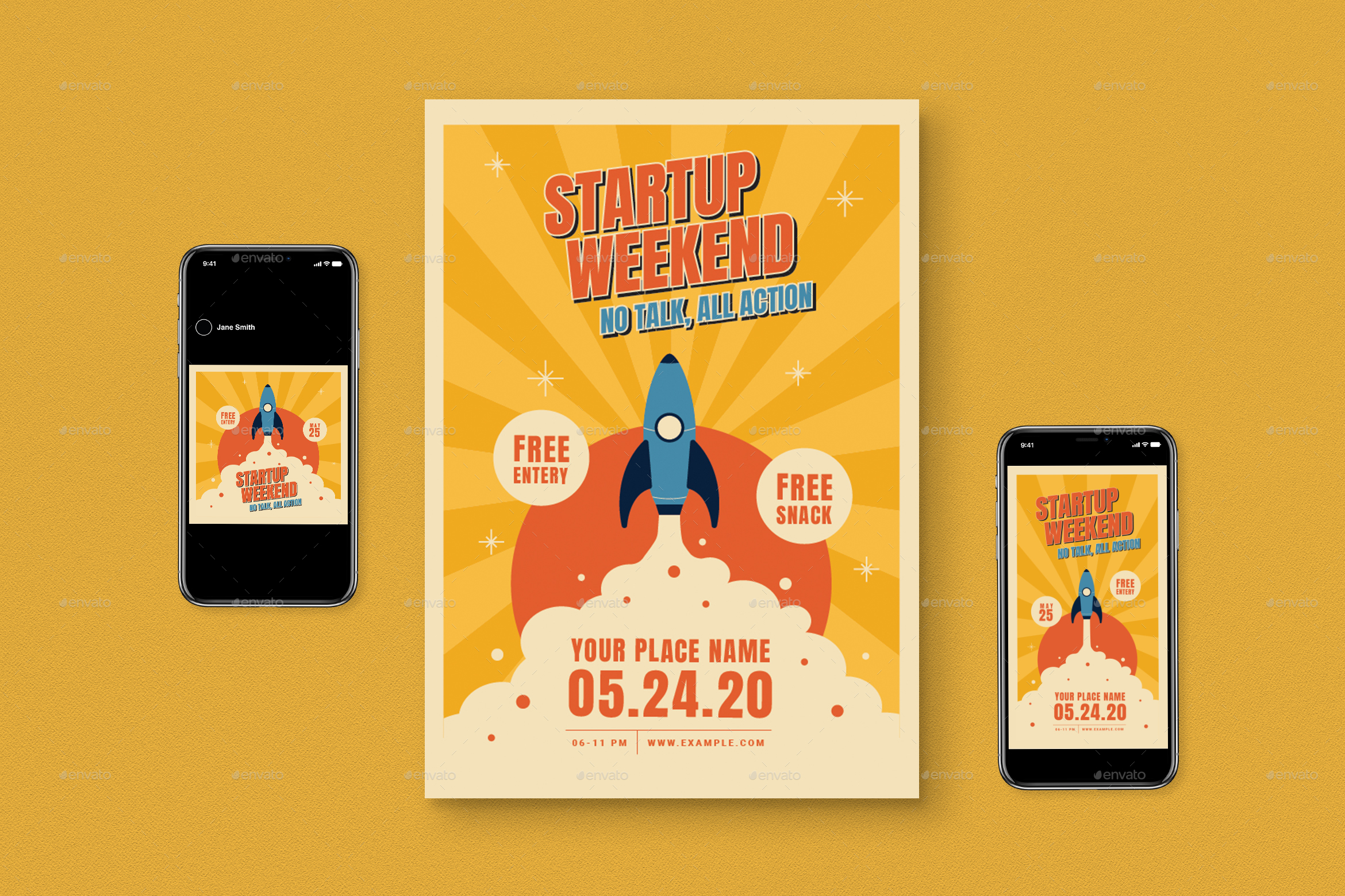 Startup Weekend Flyer Pack, Print Templates | GraphicRiver