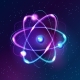 Blue Shining Atom, Vectors | GraphicRiver