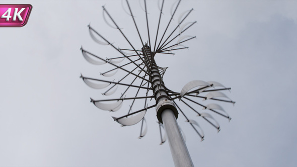 Rotating Wind Generator Mechanism, Stock Footage | VideoHive
