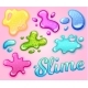 Colorful Glitter Slime Blobs Vector Illustration, Vectors | GraphicRiver