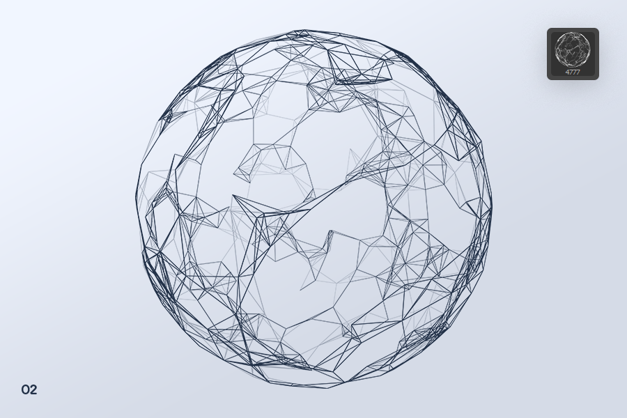 Round Polygon Mesh Photoshop Brushes, Add-ons | GraphicRiver