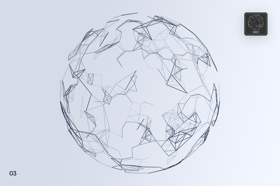 Round Polygon Mesh Photoshop Brushes, Add-ons | GraphicRiver