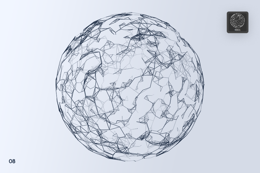 Round Polygon Mesh Photoshop Brushes, Add-ons | GraphicRiver