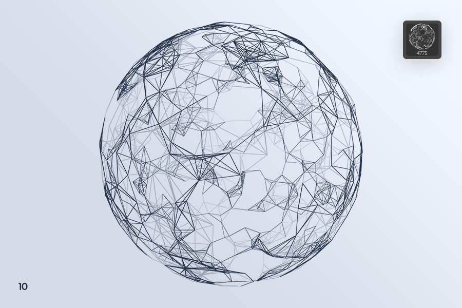 Round Polygon Mesh Photoshop Brushes, Add-ons | GraphicRiver