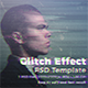 Glitch Effect Photoshop Photo Template, Graphics | GraphicRiver