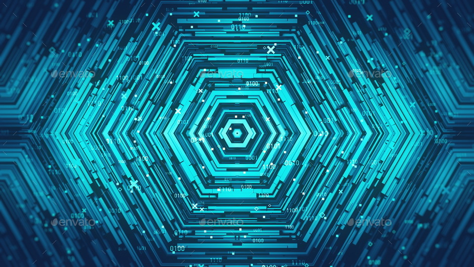 Hexagon Digital Data Technology Backgrounds, Graphics | GraphicRiver