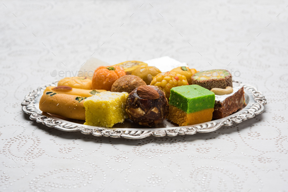 Assorted Indian Mithai Stock Photo by stockimagefactory | PhotoDune