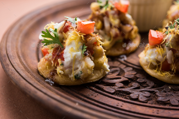 Papri chat / Papri Chaat / Papdi Chat Stock Photo by stockimagefactory