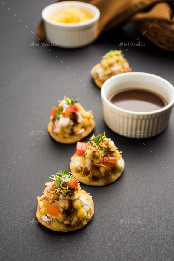 Papri chat / Papri Chaat / Papdi Chat Stock Photo by stockimagefactory