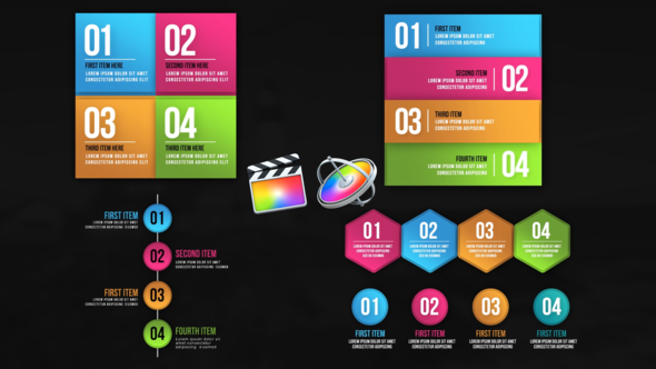 Infographic Animated Lists, Apple Motion Templates | VideoHive