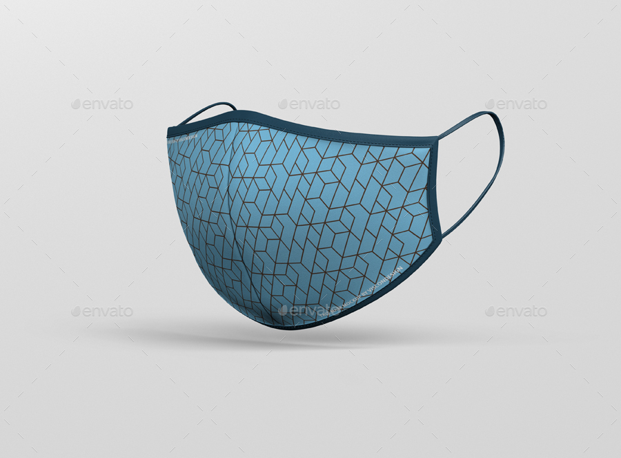 Face Mask Mockup Fabric Mask 2, Graphics | GraphicRiver