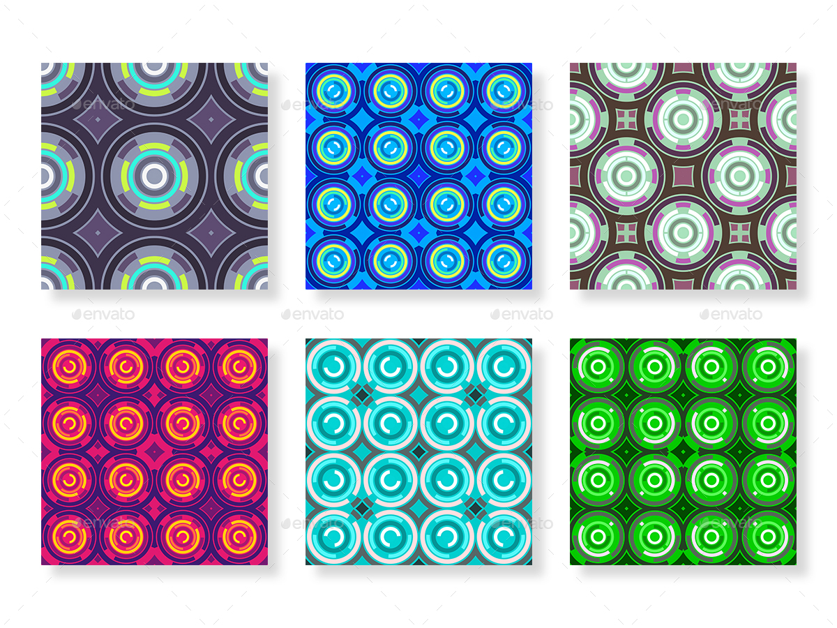 Circular Abstract Seamless Pattern by IntenseArtisan | GraphicRiver