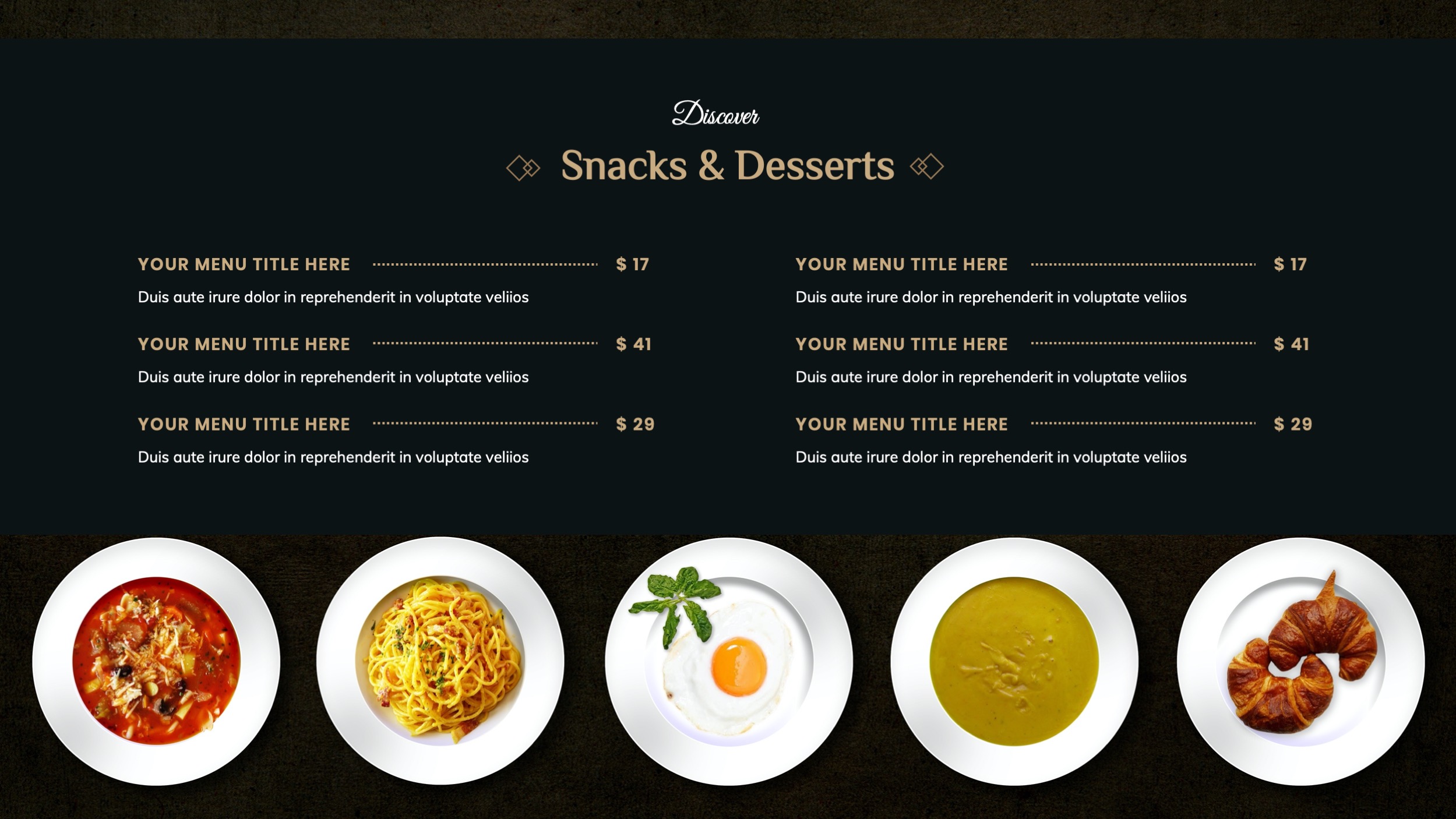 Food & Drinks Presentation PowerPoint Template, Presentation Templates
