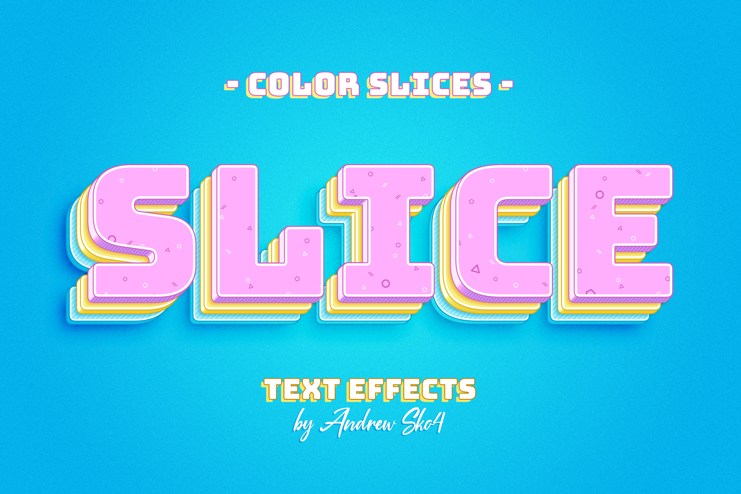 Color Slice Text Effects, Add-ons | GraphicRiver