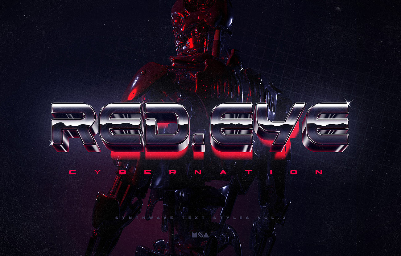 80`s Retro Text Effects vol.3 Synthwave Retrowave, Add-ons | GraphicRiver