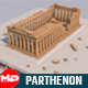 Low Poly Parthenon in Athens Greece Landmark by multimedia4d | 3DOcean