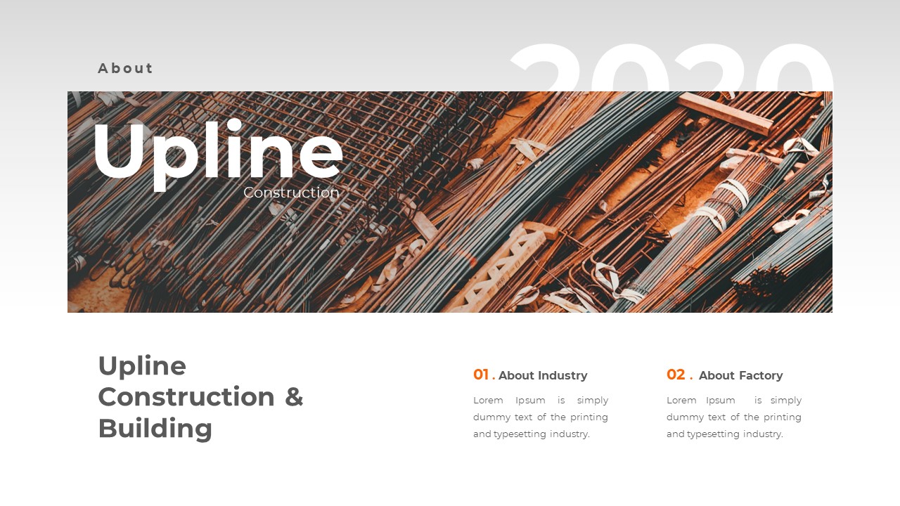 Upline – Construction & Building PowerPoint Template, Presentation ...