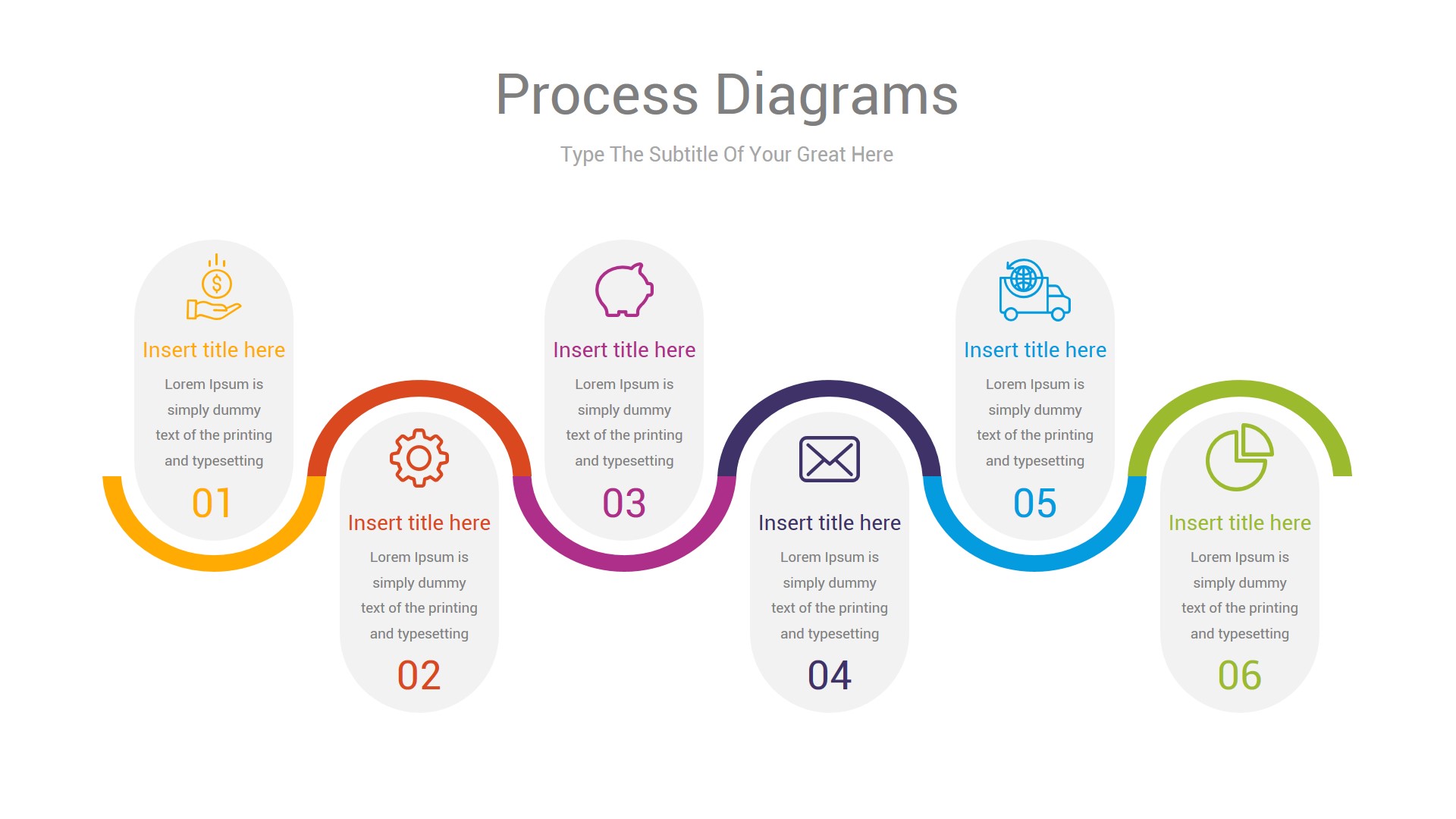 Process Flow Diagram PowerPoint Template, Presentation Templates ...