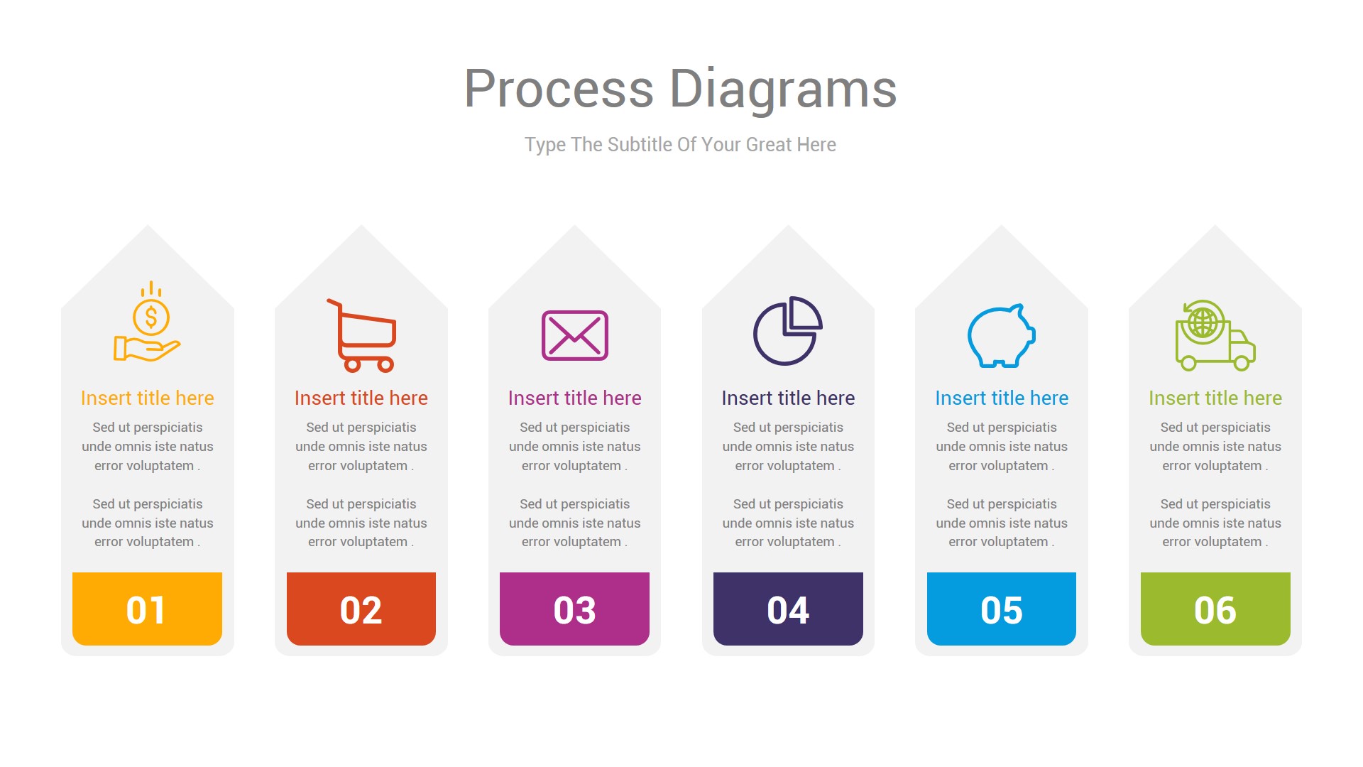 Process Flow Diagram PowerPoint Template by Neroox | GraphicRiver