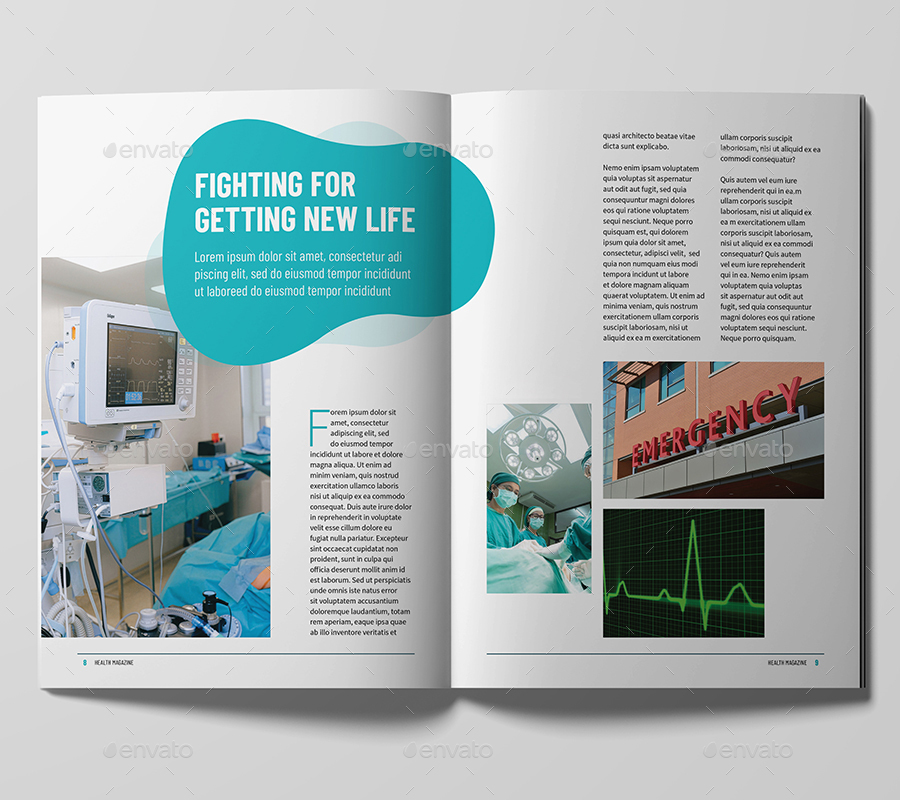Medical Magazine Template, Print Templates | GraphicRiver