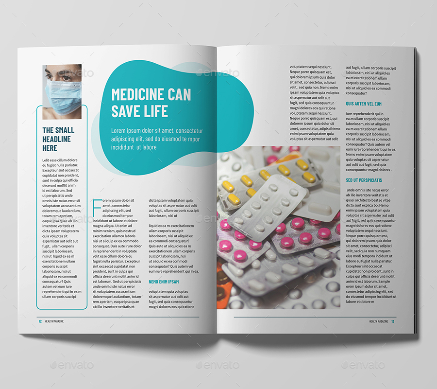 Medical Magazine Template, Print Templates | GraphicRiver