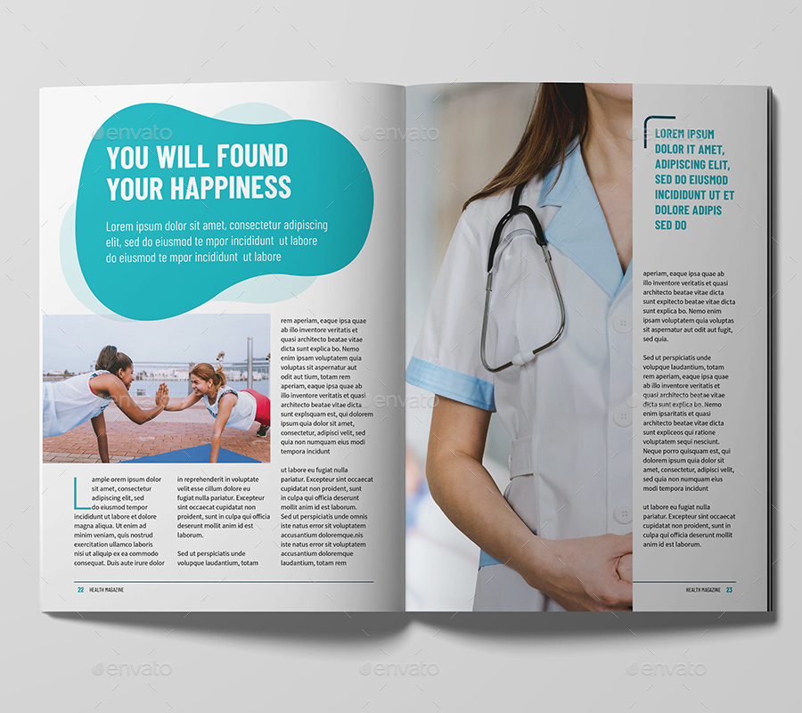 Medical Magazine Template, Print Templates | GraphicRiver