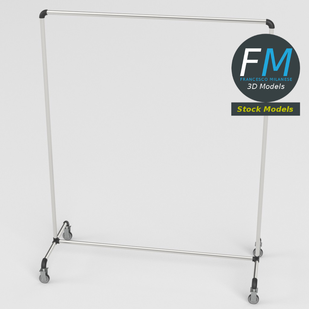 Single bar clothing rack by FrancescoMilanese85 | 3DOcean