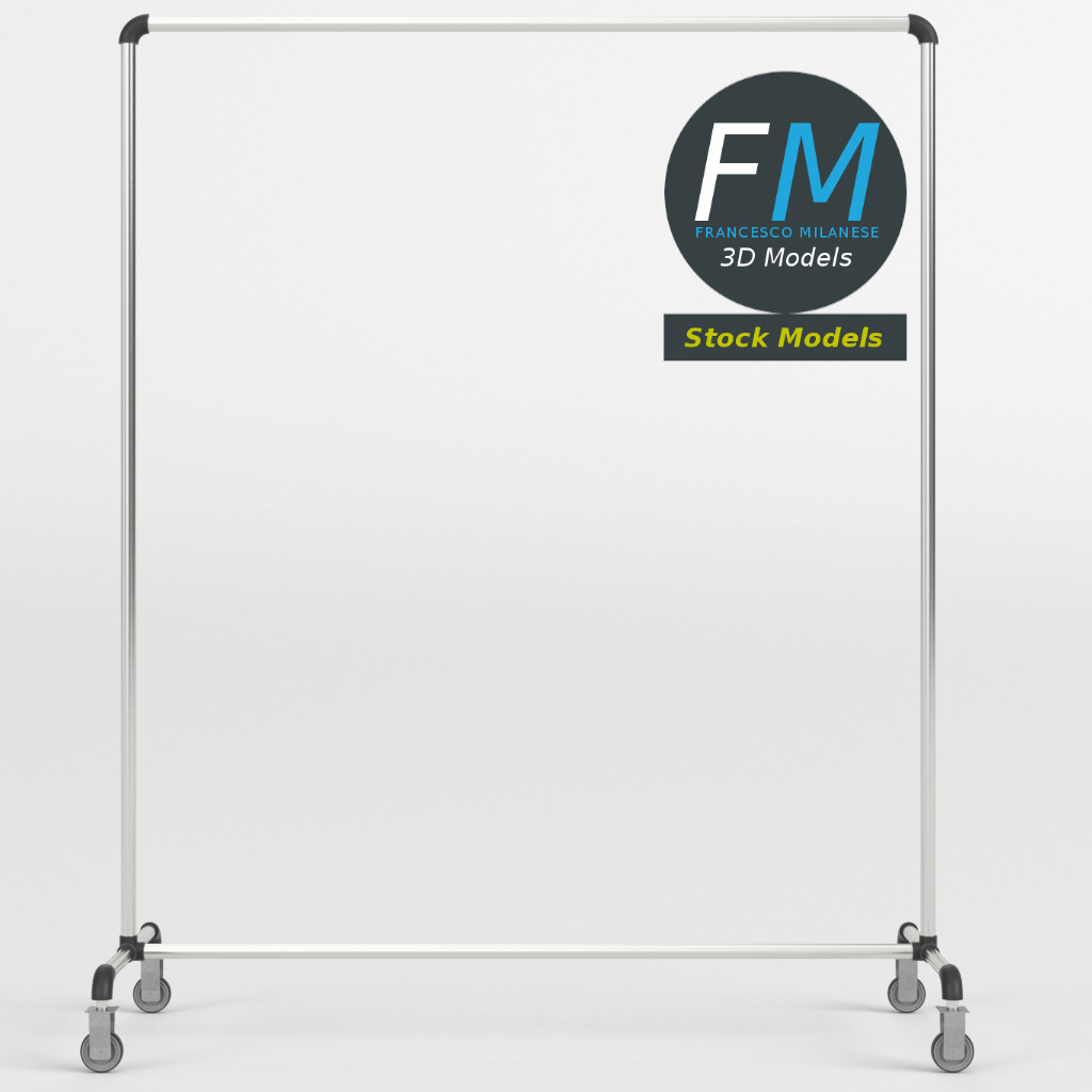Single bar clothing rack by FrancescoMilanese85 | 3DOcean