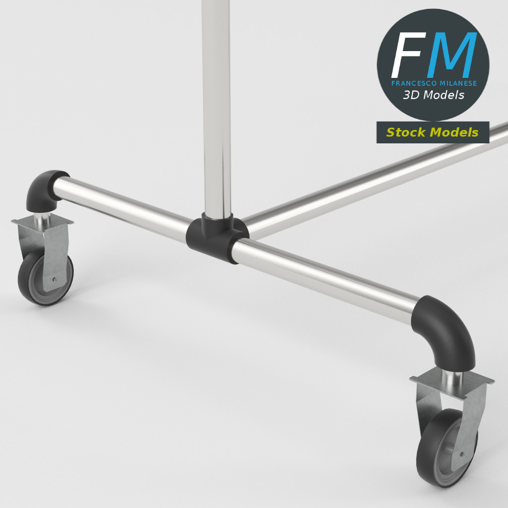 Single bar clothing rack by FrancescoMilanese85 | 3DOcean