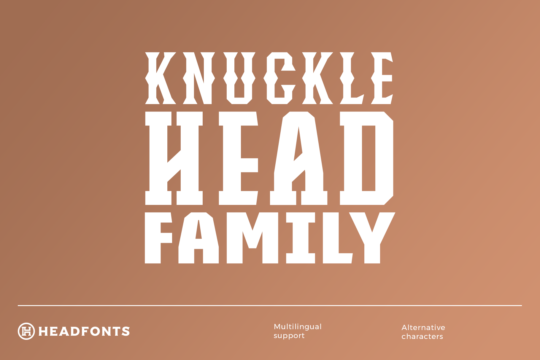 Knucklehead Font Family, Fonts | GraphicRiver