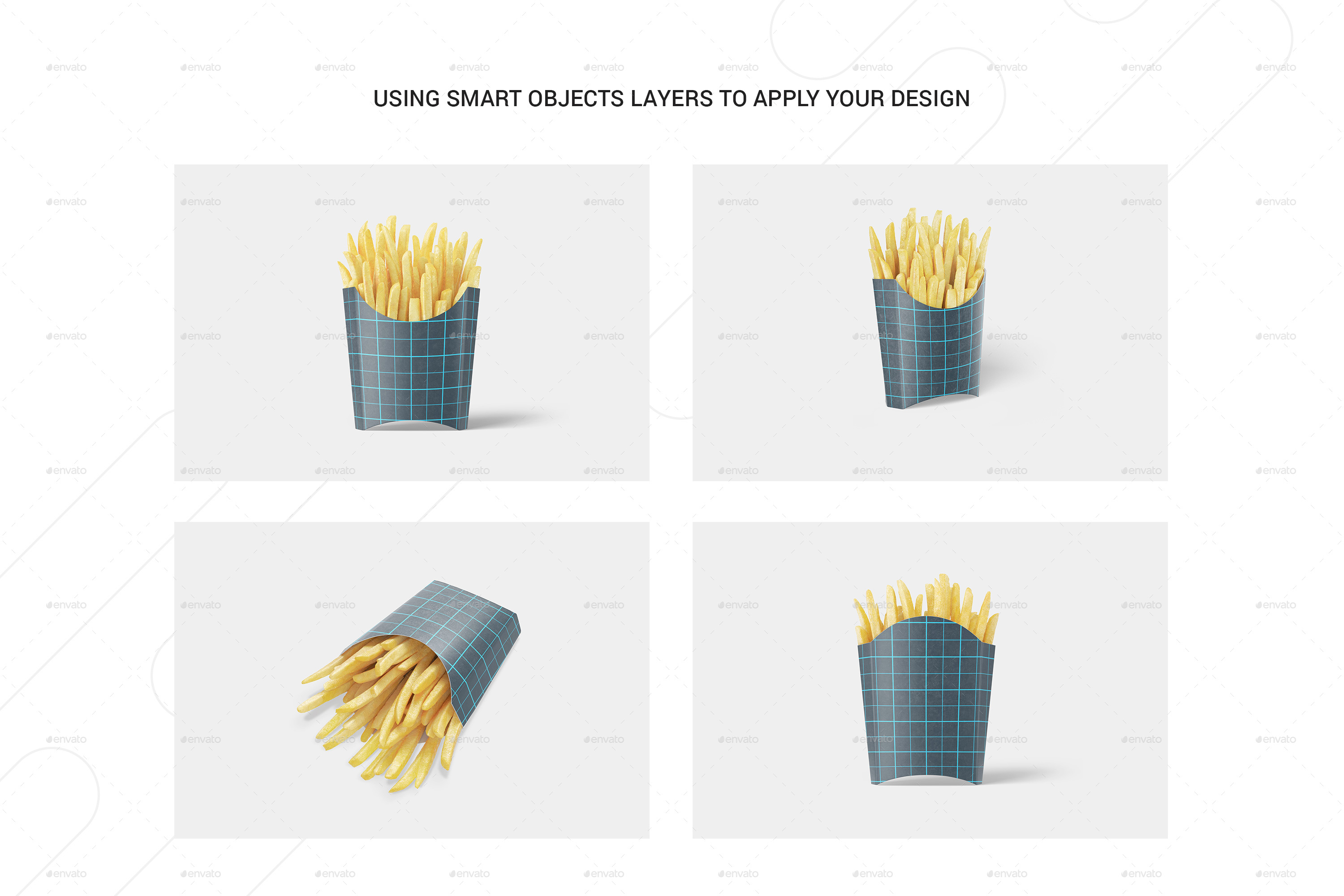 French Fries Packaging Mockup, Graphics | GraphicRiver