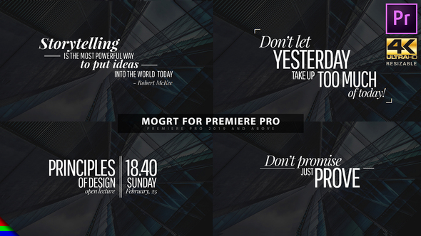 Modern Promo Titles, Premiere Pro Templates | VideoHive