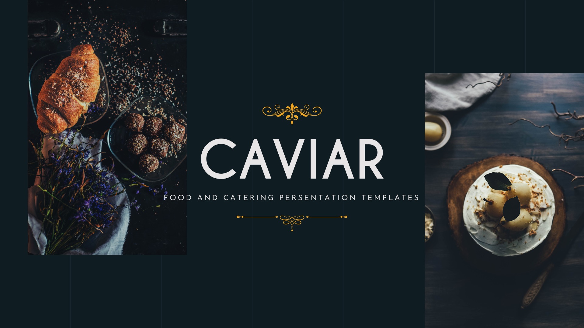 CAVIAR - Catering & Food Keynote Template, Presentation Templates ...