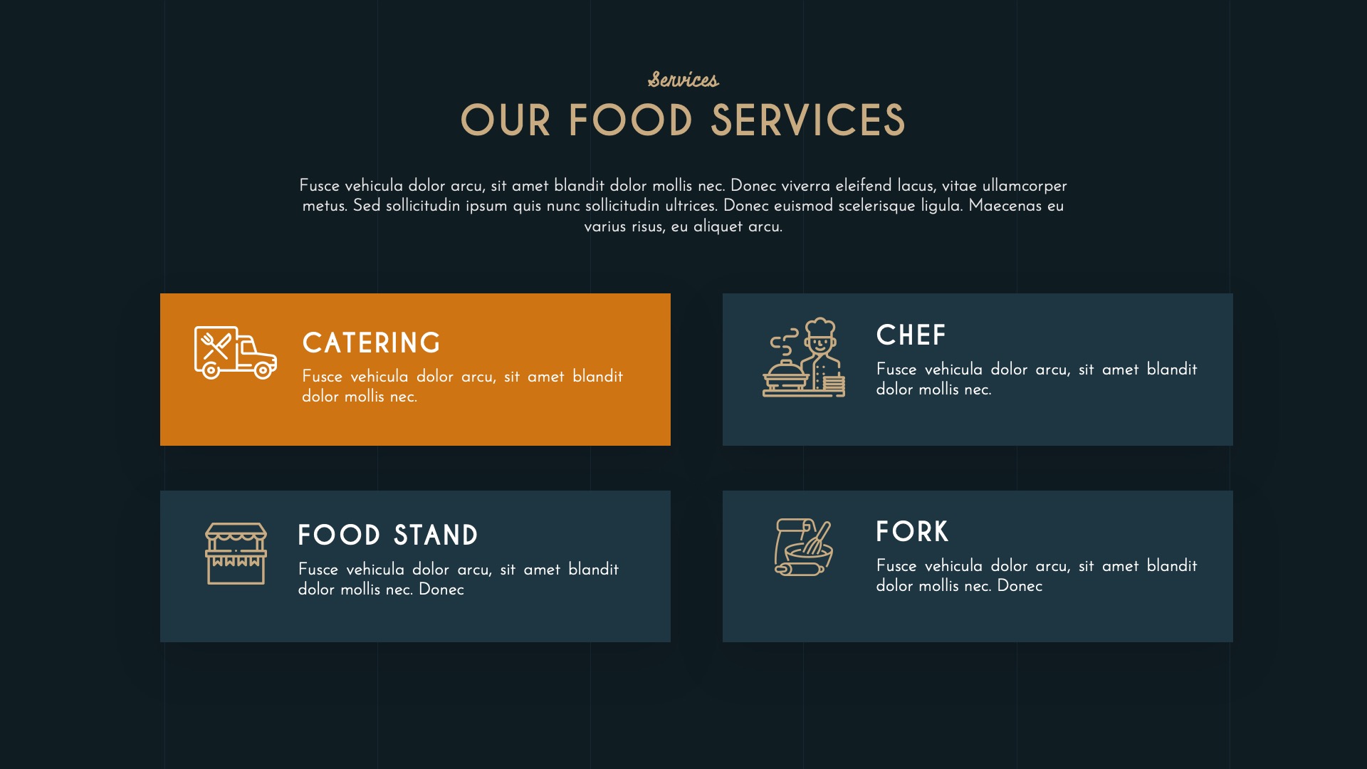 CAVIAR - Catering & Food Keynote Template, Presentation Templates ...