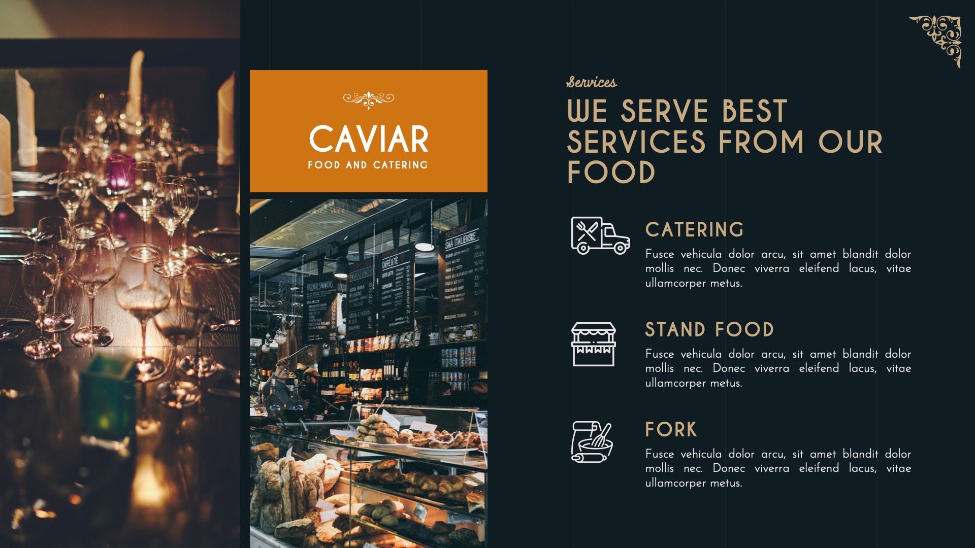 CAVIAR - Catering & Food Keynote Template, Presentation Templates ...