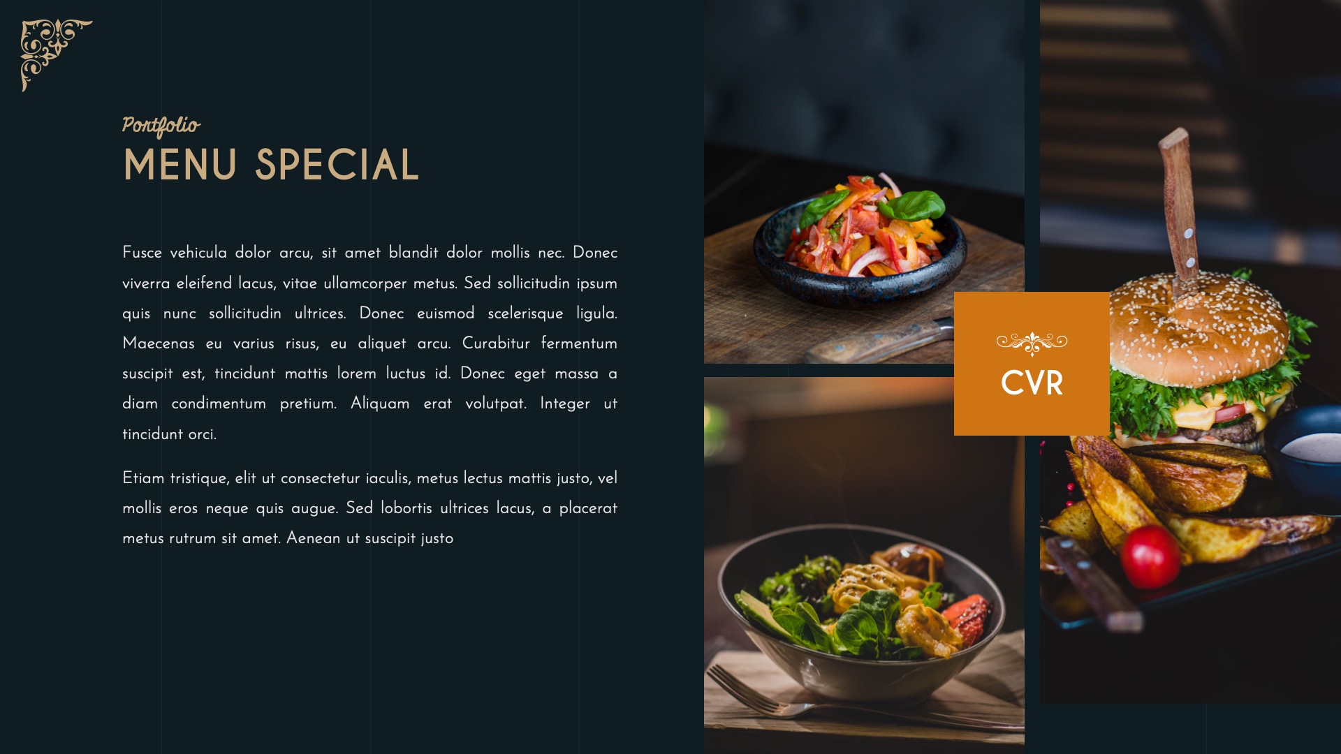 CAVIAR - Catering & Food Keynote Template, Presentation Templates ...
