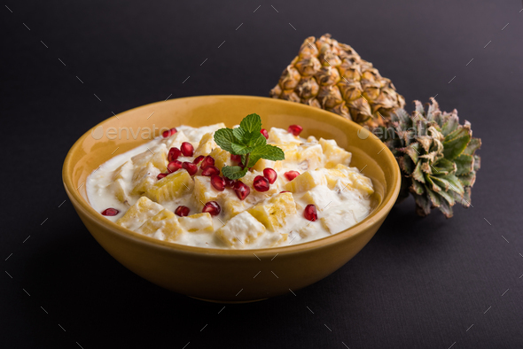 Pineapple Raita Stock Photo by stockimagefactory | PhotoDune