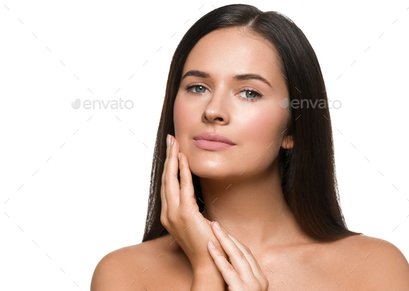 Beauty skin woman face healthy skin beautiful model close up face ...