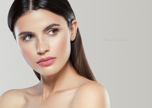 Beauty skin woman face healthy skin beautiful model close up face ...