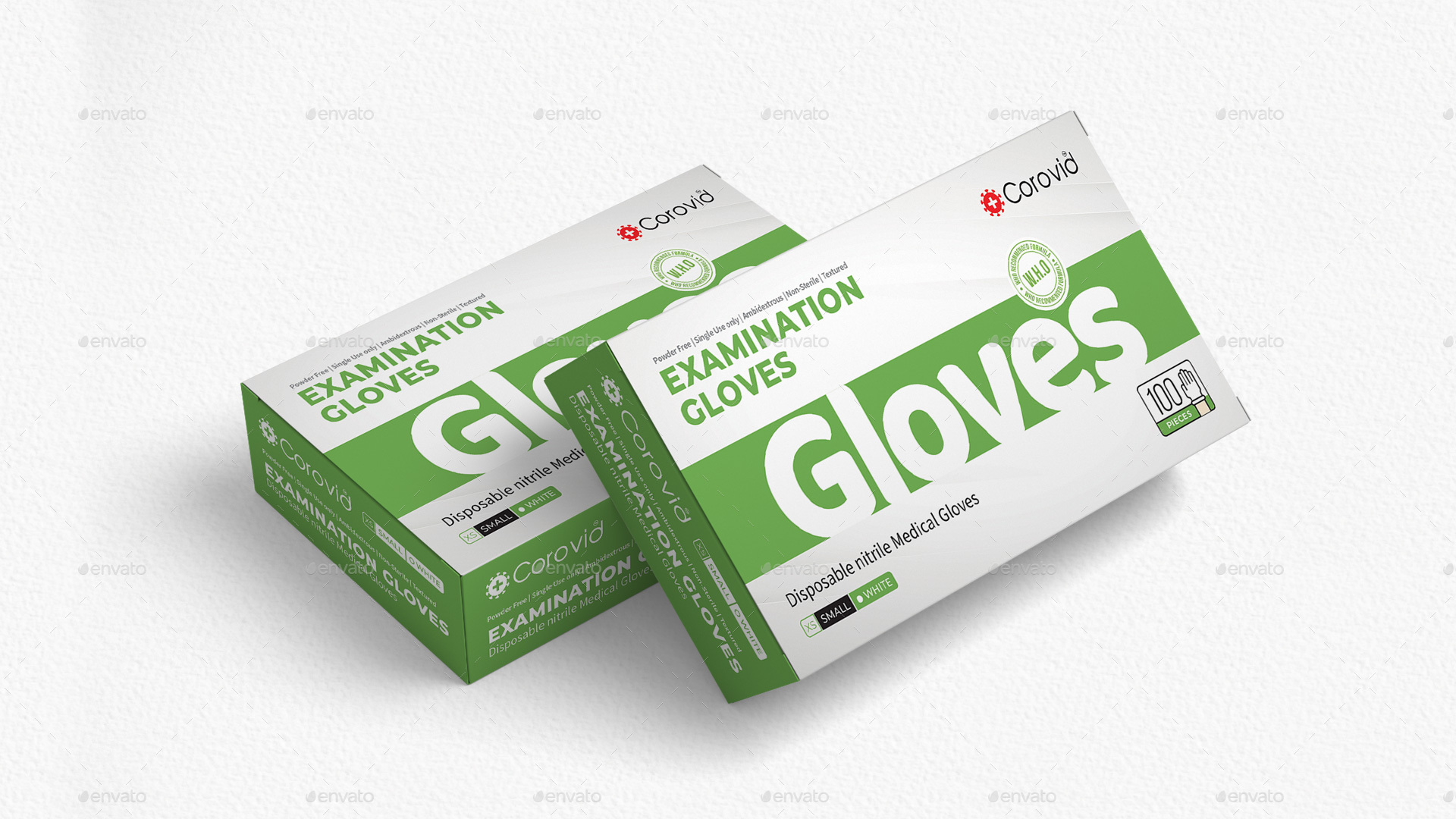 Examination Gloves Packaging, Print Templates | GraphicRiver