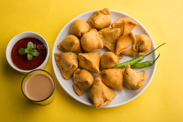 Mini Samosa or Small Samosa Stock Photo by stockimagefactory | PhotoDune