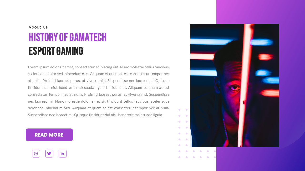 Gamatech – Esport Gaming Powerpoint Template, Presentation Templates